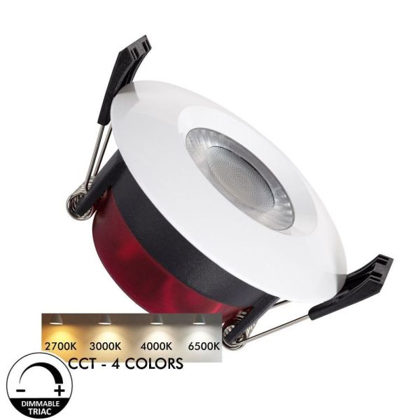 8W Dimmable Waterproof Convex LED Downlight 4 CCT Buy in Ireland | Ledex Lighting Ltd