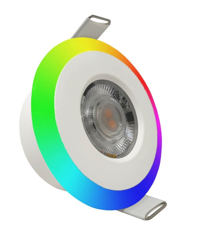 6W LED Downlight with Remote Control LUMILEDS Chip RGB CCT Buy in Ireland | Ledex Lighting Ltd